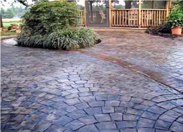 European Fan Stamped Concrete European Fan CCC
